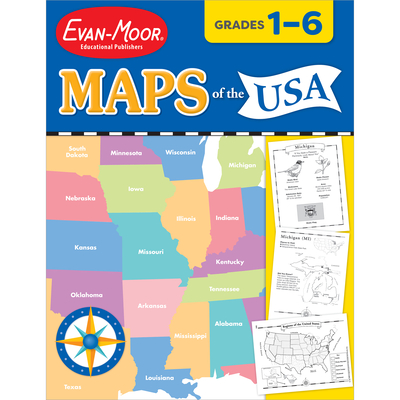 Maps of the USA: Grades 1-6 by Evan-Moor Educational Publishers - Alibris